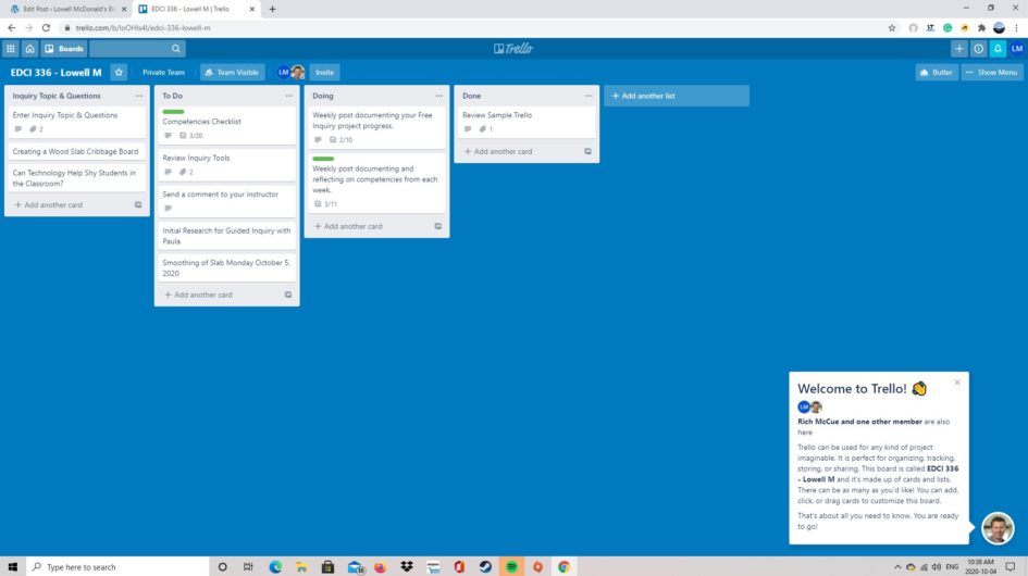 My Digital Footprint and Trello – Lowell McDonald’s Blog